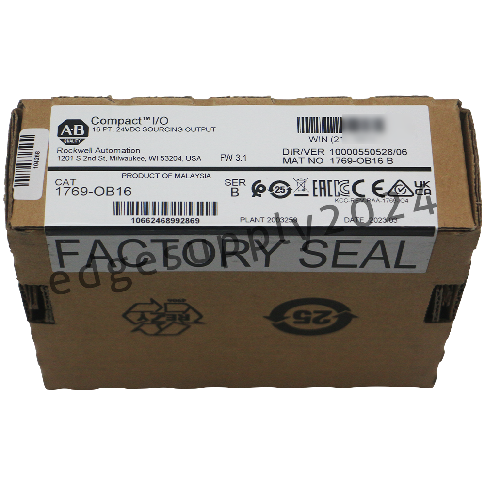 Allen Bradley 1769-OB16 CompactLogix 16 Pt 24VDC I/O Sourcing Output ...