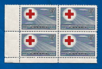 1952 CANADA RED CROSS International Conference postage stamp corner ...