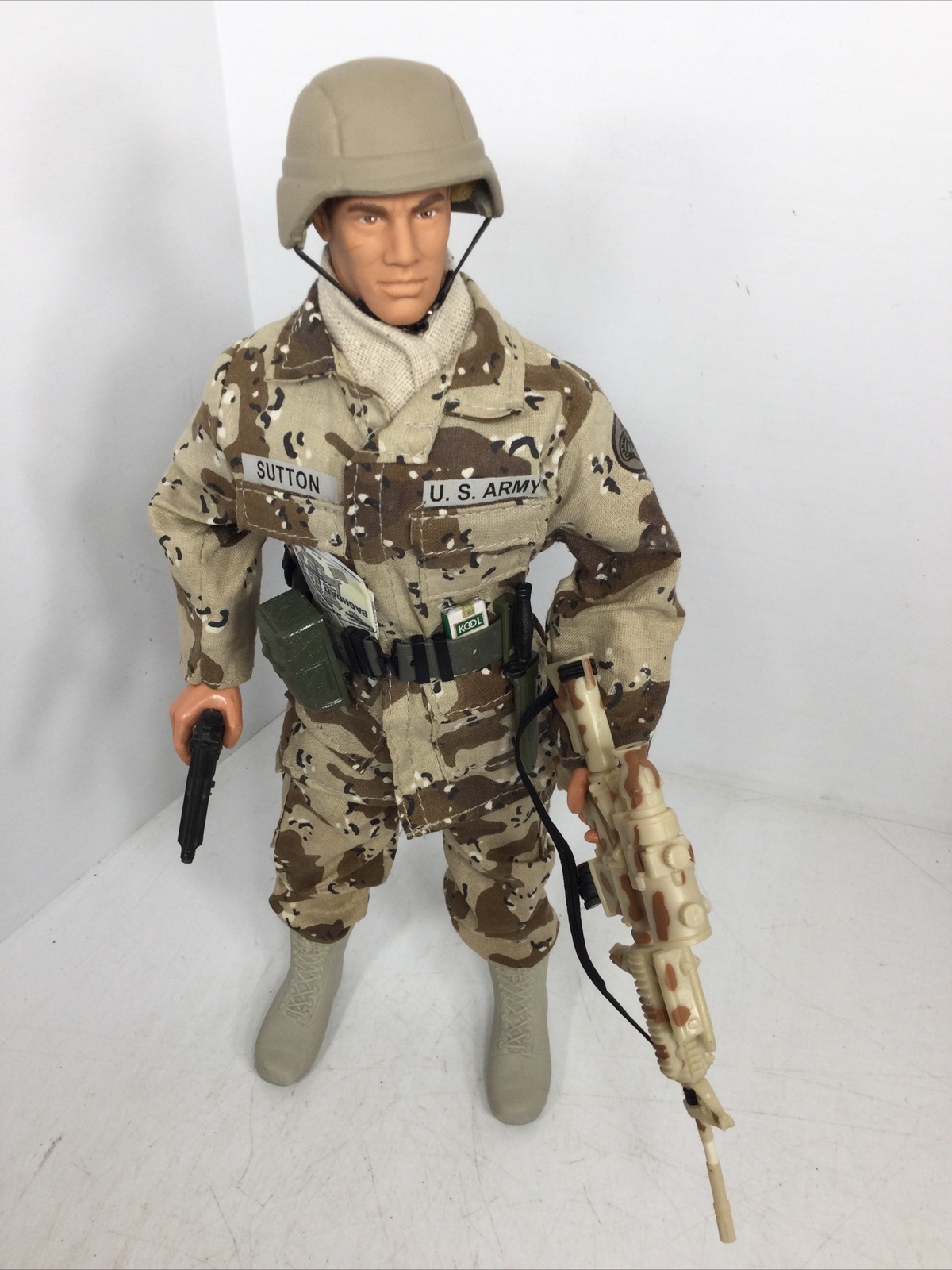 1/6 CUSTOM HASBRO GI JOE US ARMY 1ST GULF WAR M-4 BERETTA 9MM ...