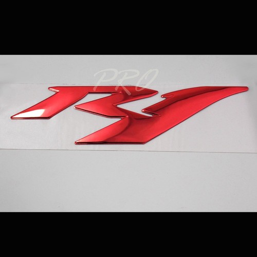 5.75" 3D Logo+Letter Decal+6" Fairing Emblem Sticker for YZF-R1/R1S R1M ...