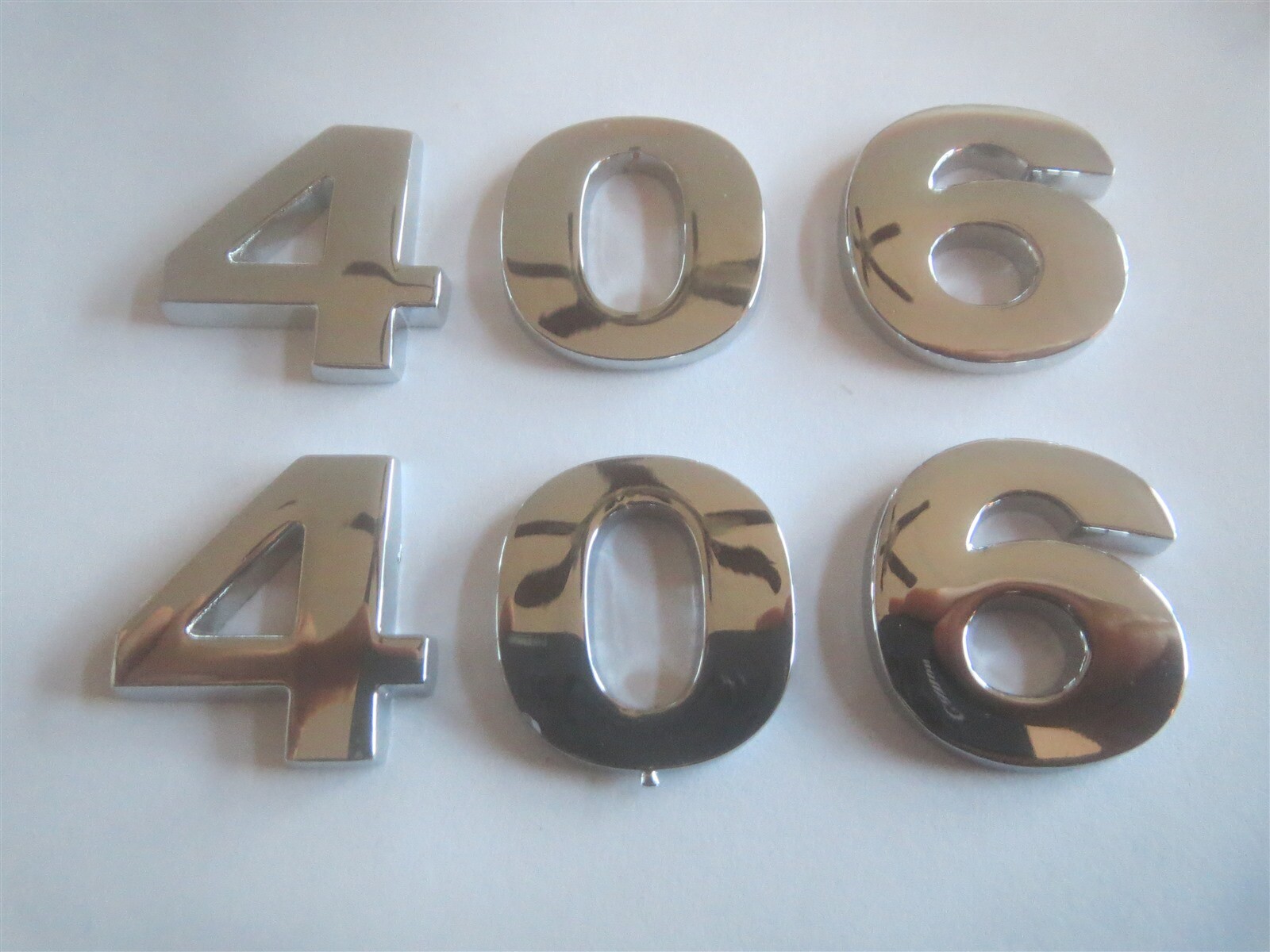 FORD 406 ENGINE ID FENDER HOOD SCOOP QUARTER TRUNK EMBLEMS NEW SET ...