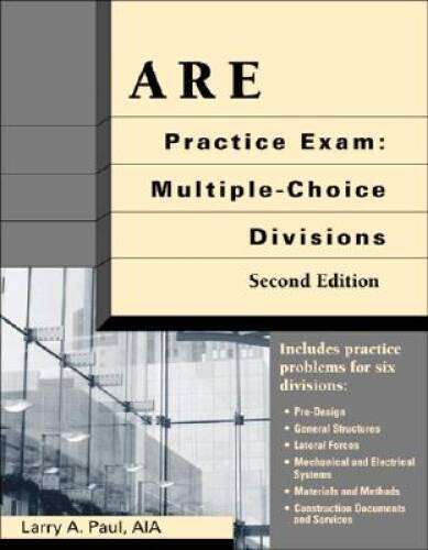ARE Practice Exam: Multiple-Choice Divisions - Paperback - GOOD ...