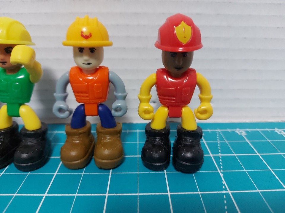 Nikko Toys Mini Figure Construction Worker Toys Collectible Fire Man ...