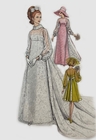 VOGUE BRIDAL DESIGN 2058 Wedding Gown & Bridesmaids Dress Sewing ...