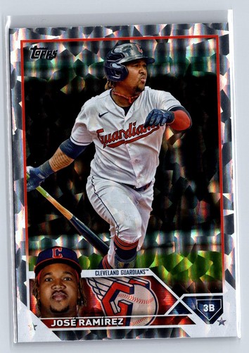 2023 Topps Series 1 Jose Ramirez Silver Foilboard #256 Cleveland ...