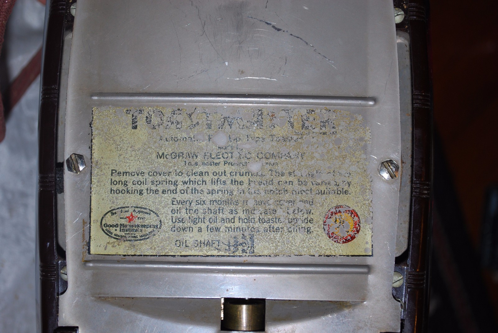 Vintage Toastmaster USA Chrome Bakelite Handles Base Pop-Up 1B9 Toaster ...