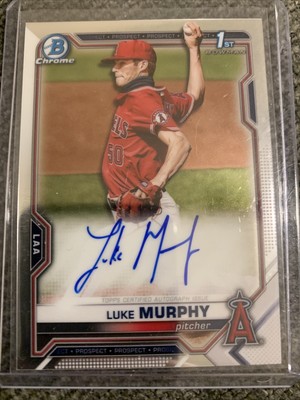 2021 Bowman Chrome Draft Luke Murphy 1st Prospect Auto Autograph #CDA ...