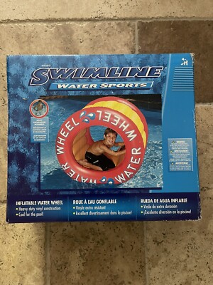 Swimline water wheel/large pool float water wheel Red/Yellow up to ...