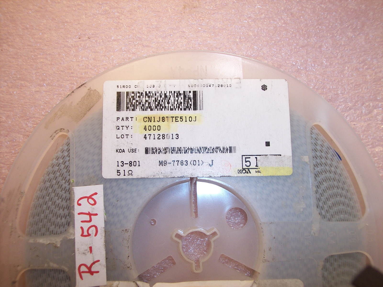 QTY (4000) 51 Ohm 2506 8x0603 ISOLATED CONCAVE RESISTOR ARRAYS ...