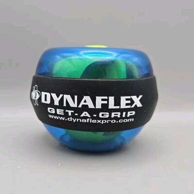 Dynaflex Pro Get-A-Grip Blue & Yellow Gyro Exerciser Rolling Massage ...