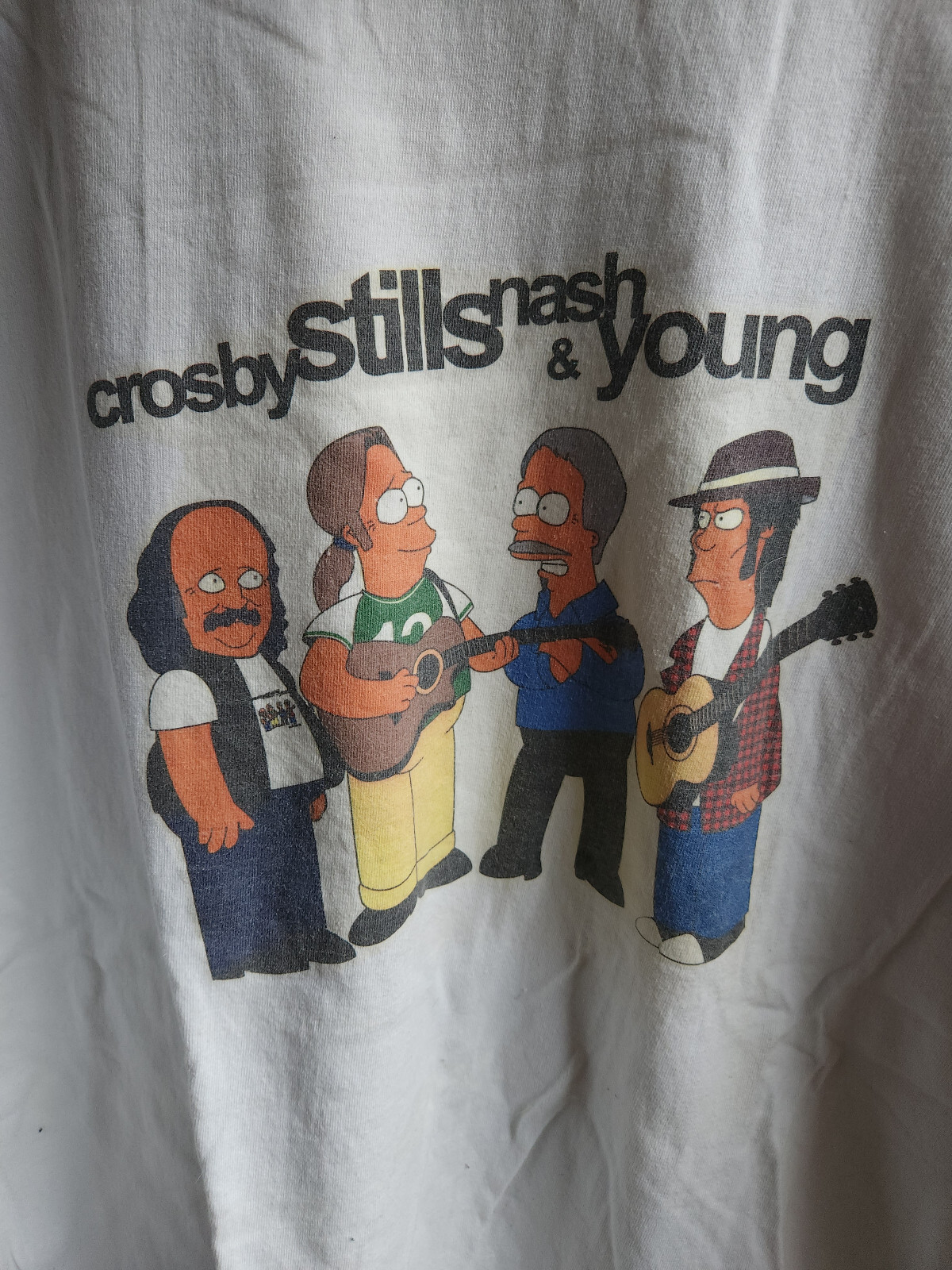 Crosby, Stills, Nash, & Young 4 XL Shirt The Simpsons CSNY & CSN ...