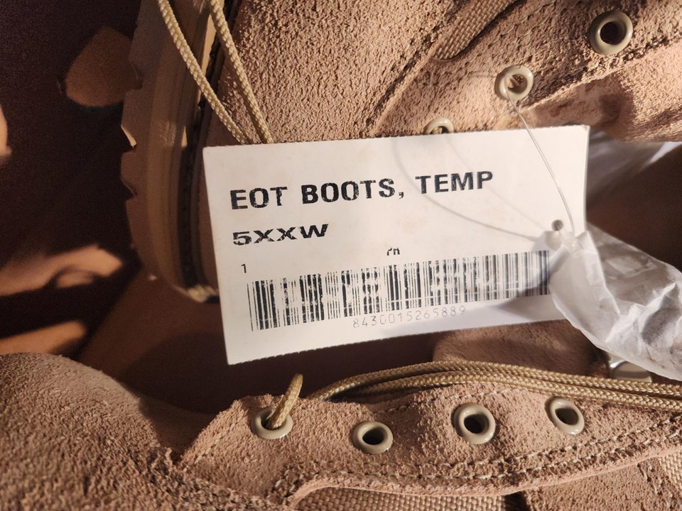 Bates TAN TEMPERATE WEATHER - WATERPROOF COMBAT BOOTS NOS - MEN'S SIZE ...