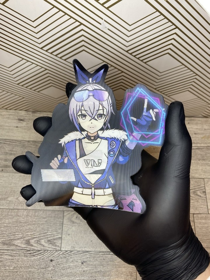 Honkai: Star Rail Silver Wolf 3D Lenticular Motion Car Sticker Decal ...