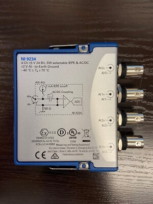 National Instruments NI-9234 Sound & Vibration Input Module | eBay