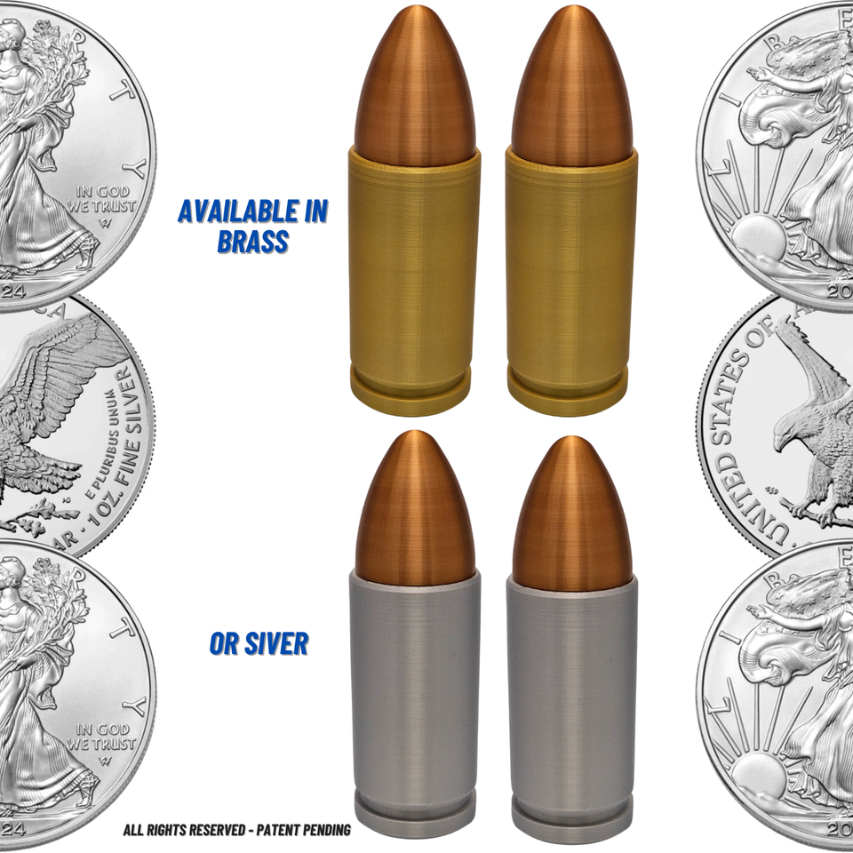 BULLET COIN TUBE - American Silver Eagle Coin Tube Holder - Capacity 20 ...