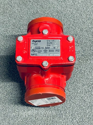Tyco Check Valve CV-1F 4" Fire Suppression Grooved End Swing 300 PSI | eBay