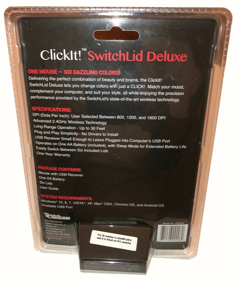 ClickIt! SwitchLid Deluxe Mouse | eBay