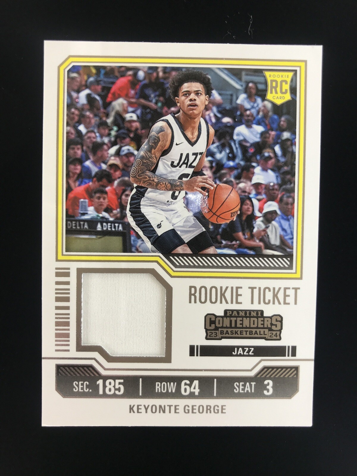 Keyonte George Rookie Ticket Swatches 2023-24 Contenders NBA #RTS-KRY ...