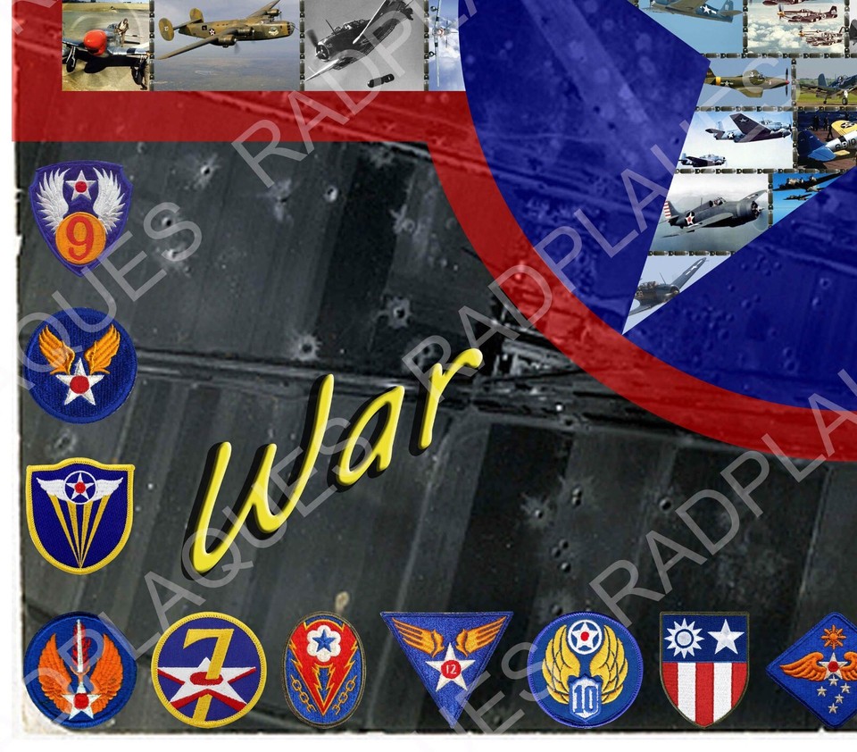 American War Birds WW2 U.S. Army Airforce Art Print Wall Poster 37" x ...