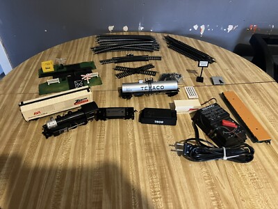 MEHANO HO Gauge A.T & S.F 7809 Steam Locomotive Cars And Parts Lot ...