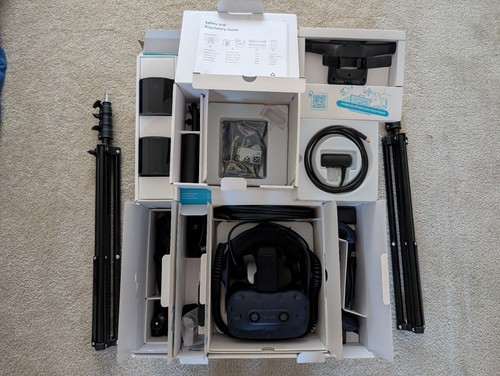 HTC Vive Pro Full Kit + Wireless Adaptor, 2 Battery Packs, and ...