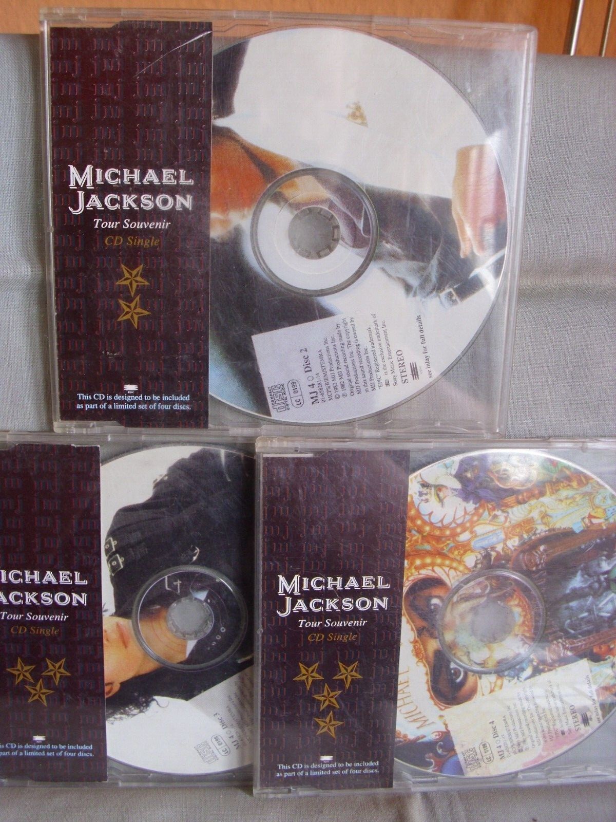 Michael Jackson- 3 Picture-Discs aus Tour Souvenir Pack- CD2-CD4 (ohne ...