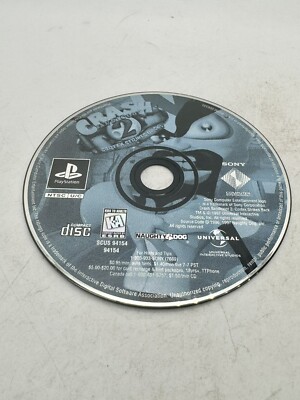 Crash Bandicoot 2: Cortex Strikes (PS1, 2000) Disc Only Tested ...