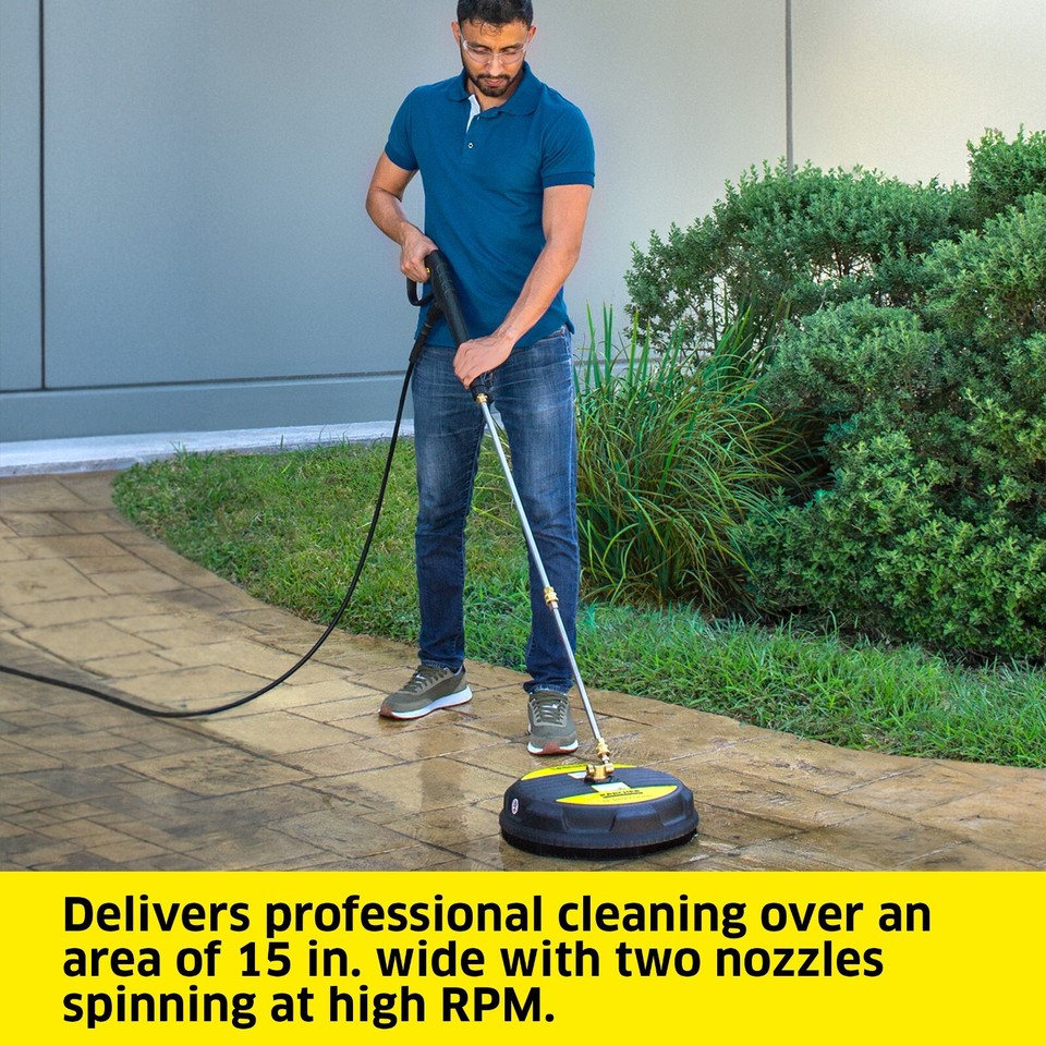 Karcher 15" Surface Cleaner for Pressure Washer, 3200 PSI, Quick ...