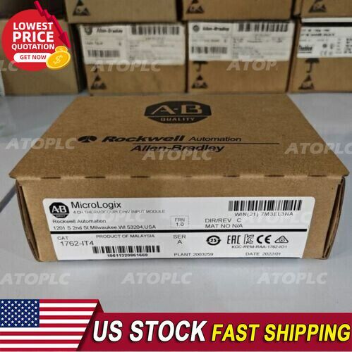 Allen Bradley 1762-IT4 Ser A Rev D FRN 1.0 MicroLogix Thermocouple ...