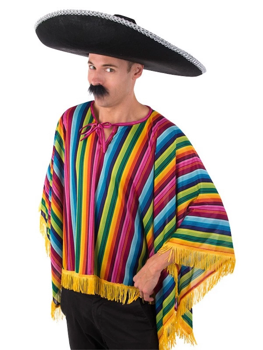Mens Mexican Poncho