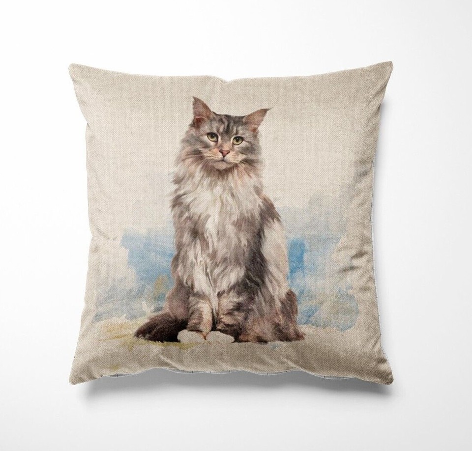 Animal Country Creature Linen Look Cotton Rich Fabric Cushion Panels ...