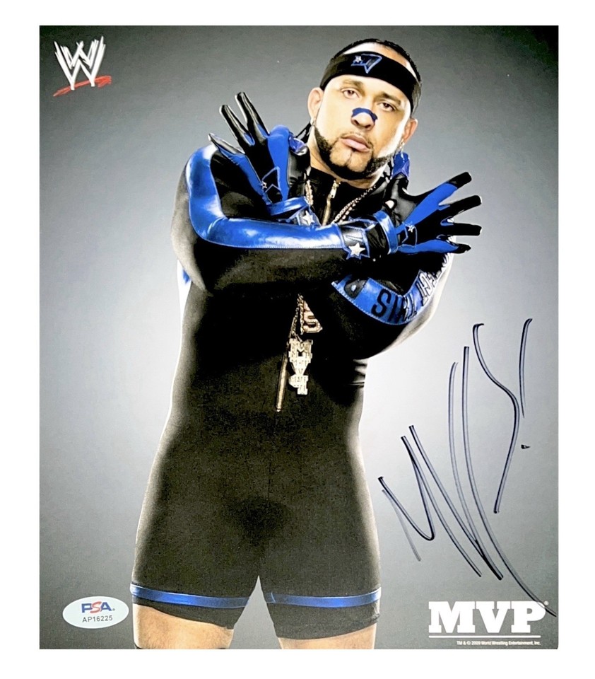 WWE MVP SIGNED 8X10 ORIGINAL PROMO PHOTO WITH PSA COA FROM 2009 VERY ...