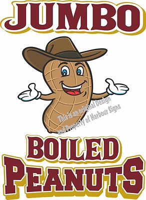 Boiled Peanuts DECAL (Choose Your Size) Food Sign Restaurant Vinyl ...