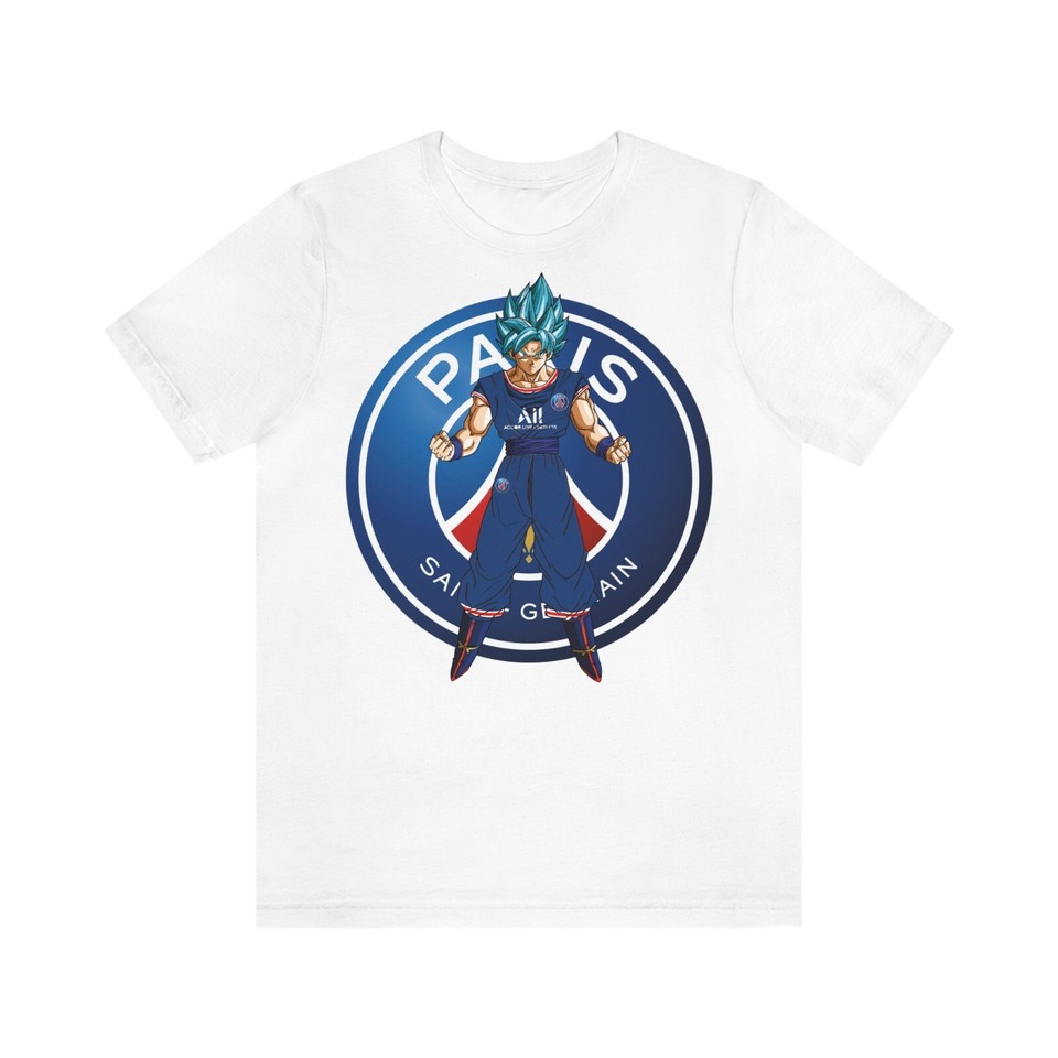T-Shirt SON GOKU Dragon Ball Z PSG Paris Saint Germain Tee Shirt ...