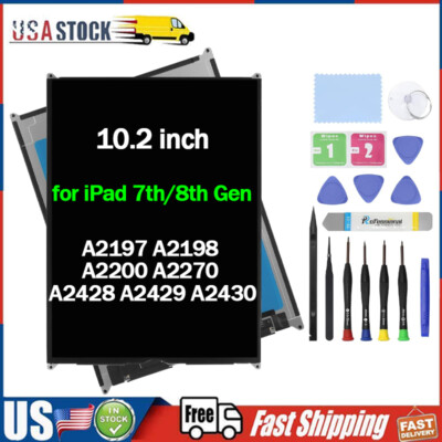 10.2" for iPad 10.2 7th/8th Gen A2200 A2270 LCD Screen Replacement ...