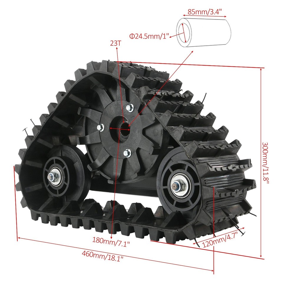 Pair Go Kart Buggy Quad Rear Wheel Snow Sand Tracks for UTV ATV ...