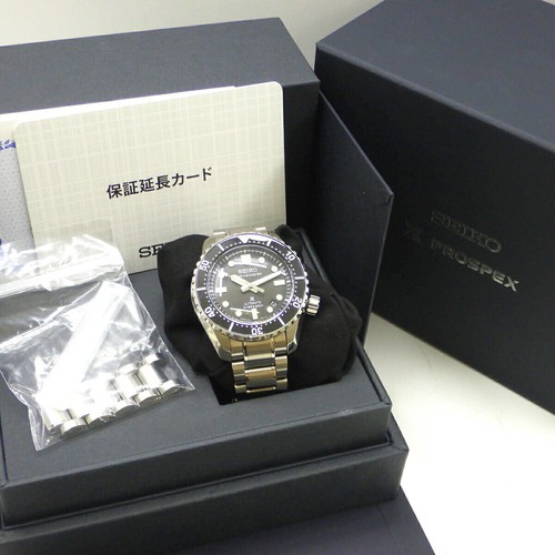 AUTH SEIKO WATCH PROSPEX MARINEMASTER SBDX065 8L35-01Z0 AUTOMATIC SS ...