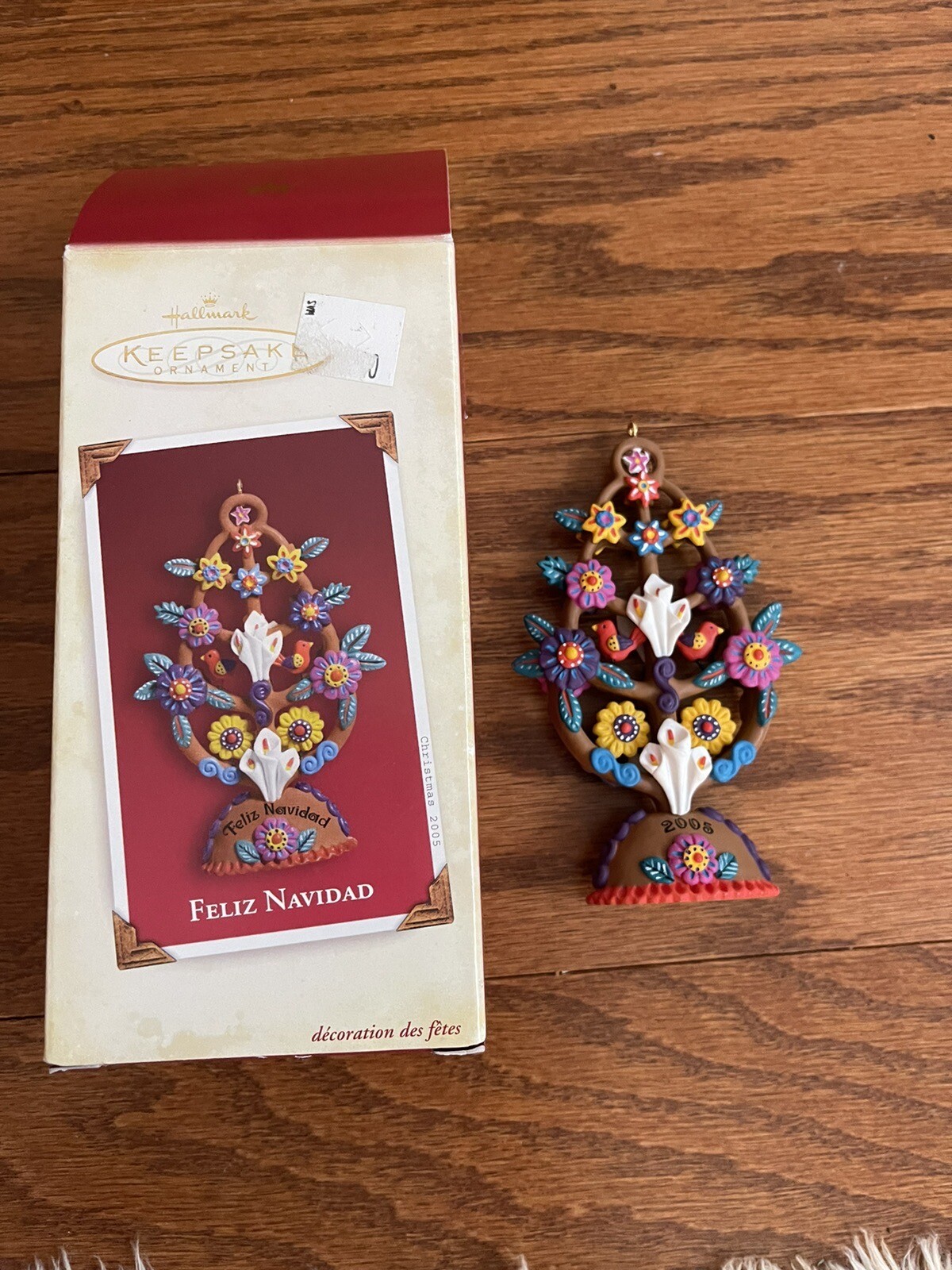 Christmas Keepsake Ornament Feliz Navidad 2005 Tree ~4.5x2.5” | eBay