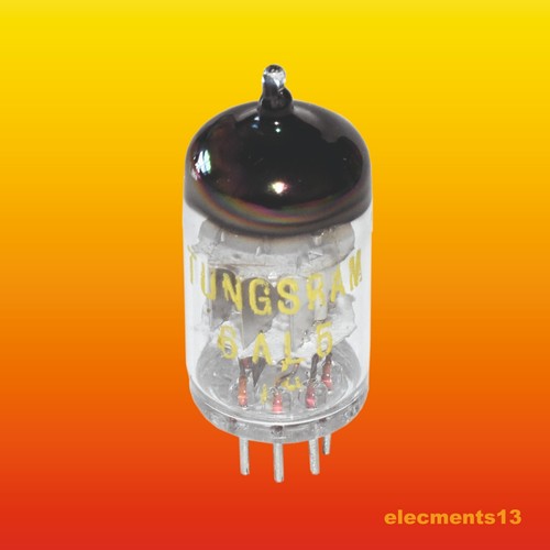 6AL5 TUNGSRAM DOUBLE SIGNAL DIODE TESTED NOS TUBE = EAA91 EB91 6B32 ...