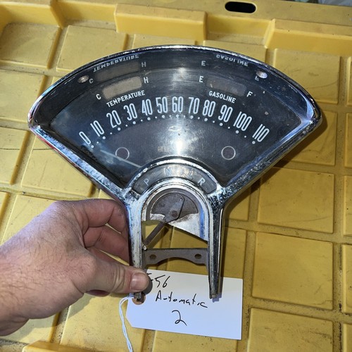 OEM 1955-1956 CHEVY BEL AIR / NOMAD DASH GAUGE CLUSTER INSTRUMENT PANEL ...