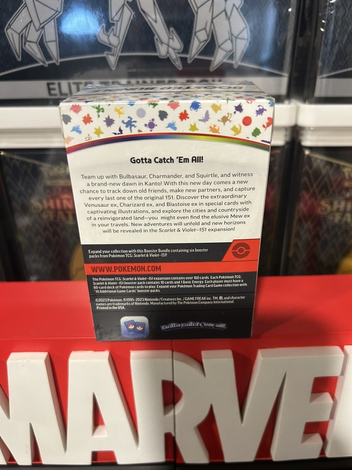 Pokemon 151 Booster Bundle 6 Booster Packs Scarlet Violet English ...