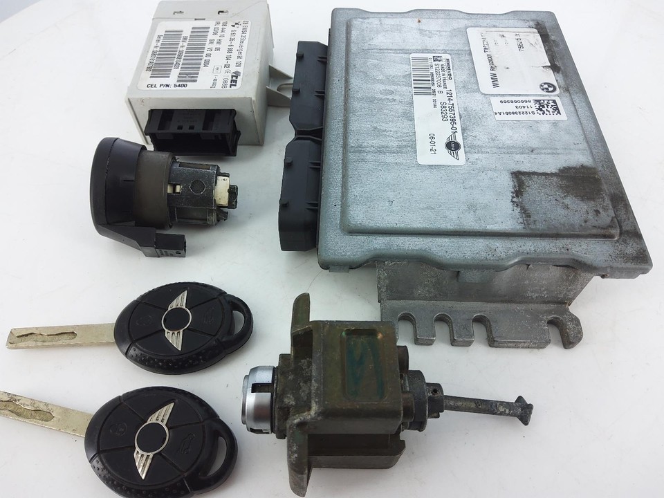 MINI R52 2006 Cooper S Manual W11B16A ECU Key Kit Lock Set Convertible ...