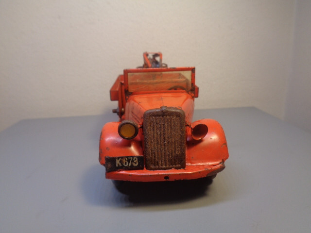 TEKNO DENMARK No 331 VINTAGE 1930'S TINPLATE FALCK TOW TRUCK VERY RARE ...