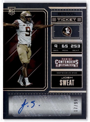 2018 Panini Contenders Draft Picks - College Ticket Bowl Ticket #214 ...