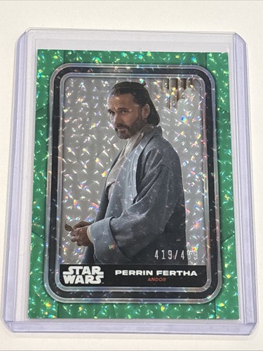 2023 Topps Star Wars Flagship Perrin Fertha GREEN Foil #d 419/499 Card ...
