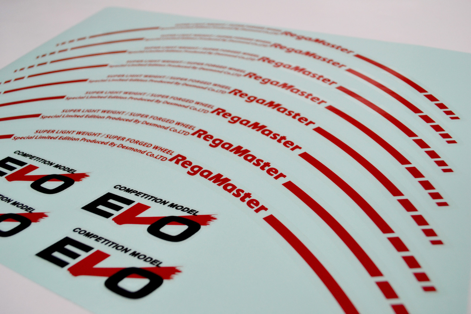 JAPAN MATERIAL 15" EVO REGAMASTER HIGH QUALITY REPLACEMENT DECAL ...