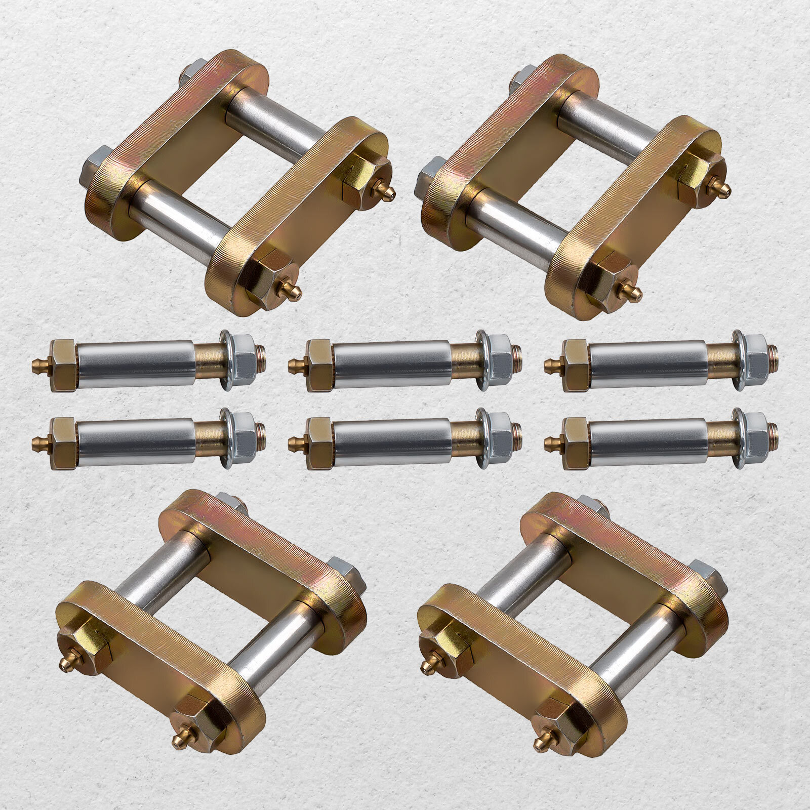 Greasable Shackle Spring Bolt Link Kit for Heavy Duty Tandem Axle Truck ...