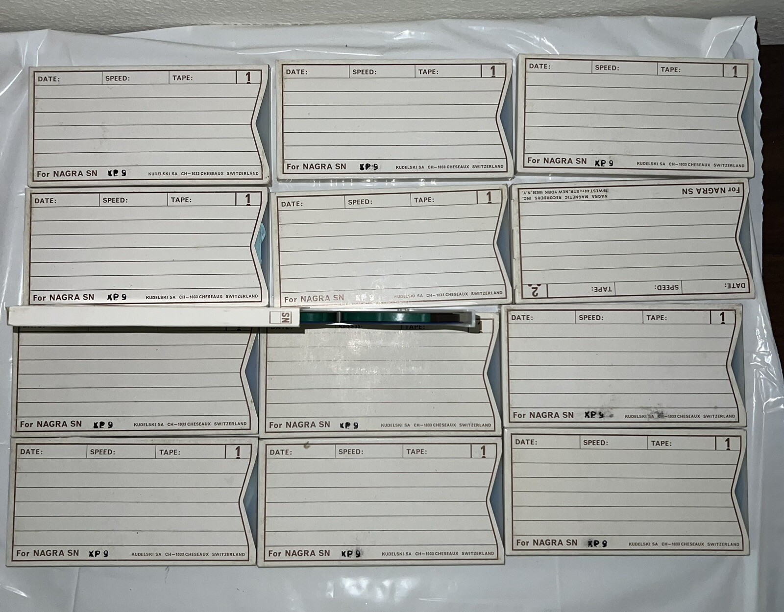 Nagra Mini Reel to Reel tapes with case for use with SN SNST Recorders ...