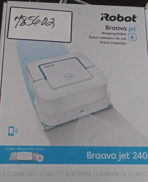 iRobot Braava jet 240 App Controlled Robot Mop - White for sale online ...