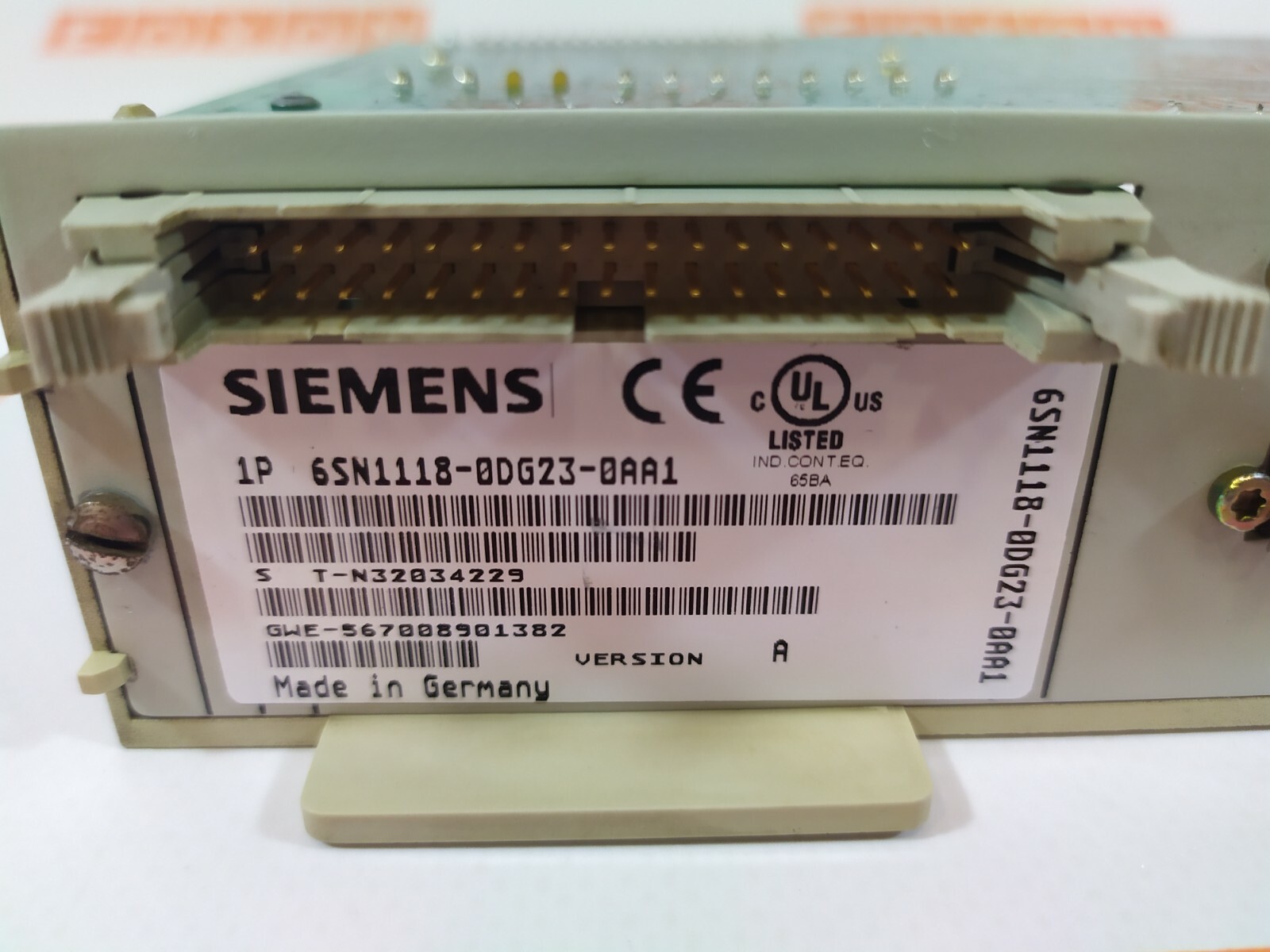 SIEMENS 6SN1118-0DG23-0AA1 SIMODRIVE 611-D CLOSED-LOOP PLUG-IN - USED ...